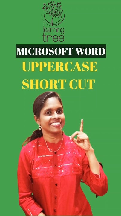 #shorts MICROSOFT WORD|UPPERCASE SHORTCUT#learningtree #wordexcel #shortcuts #computereducation ...