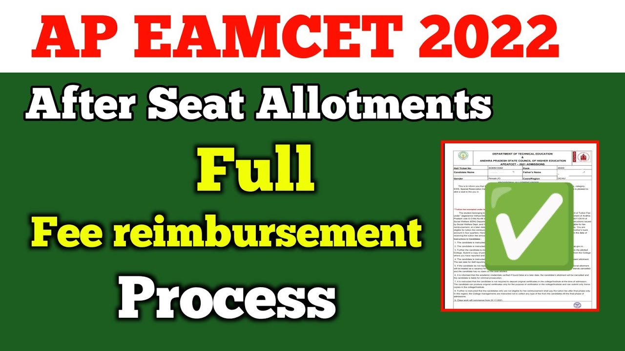 After Seat Allotments Full Fee Reimbursement Process YouTube after-seat-allotments-full-fee-reimbursement-process-youtube