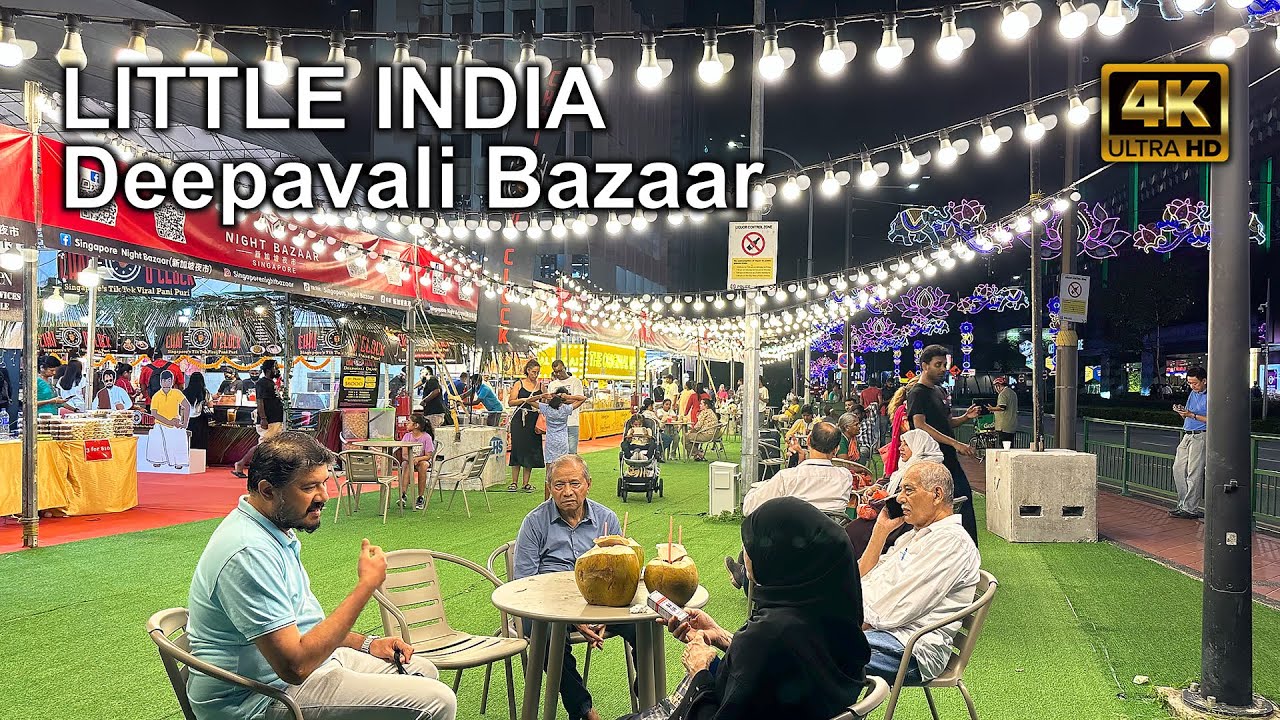 Deepavali Singapore - Deepavali Night Bazaar 2024 (Diwali Bazaar) - YouTube