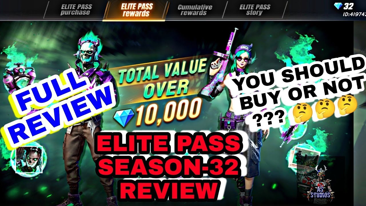 ELITE PASS SEASON - 32 | FULL REVIEW | YOU SHOULD TAKE OR NOT | ???🤔🤔🤔 ...