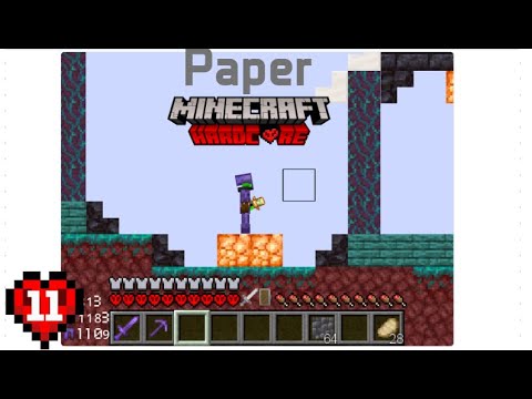 I Built a NETHER CITY in Paper Minecraft Hardcore (S2E11) - YouTube