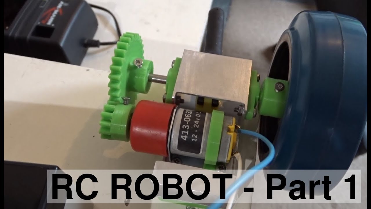 New Mobile Robot Project - 3d printed gearbox - RC Robot #1 - YouTube