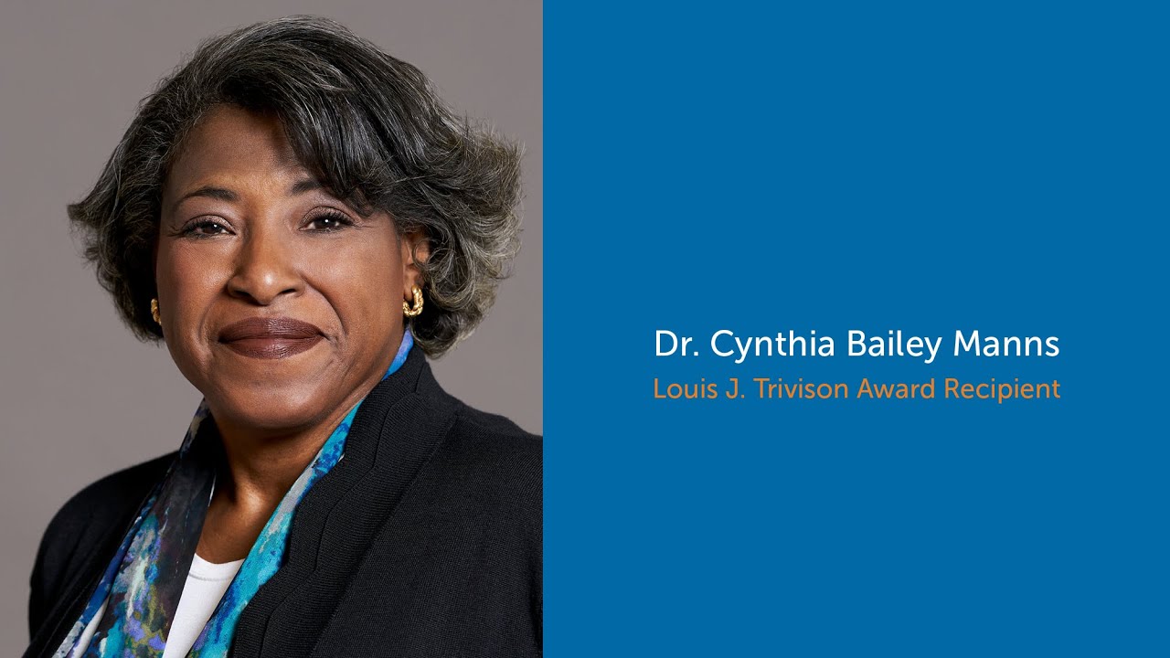 Dr. Cynthia Bailey Manns Accepts 2025 Fr. Louis J. Trivison Award - YouTube