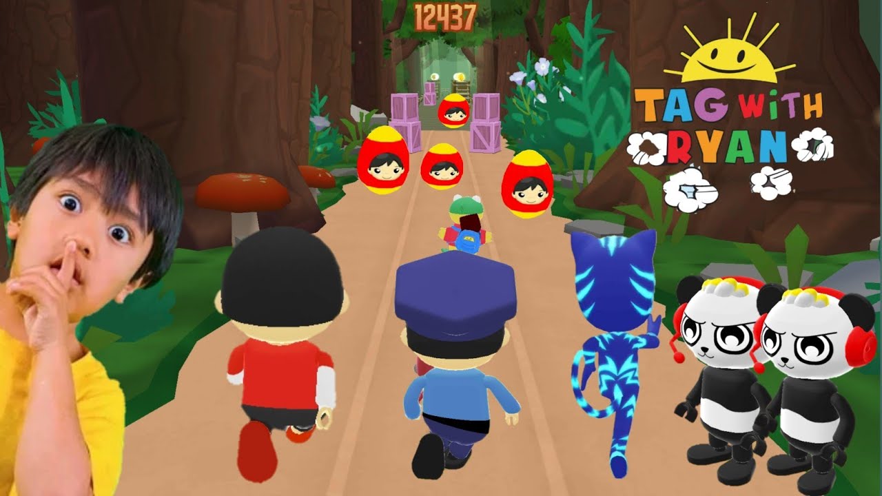 Tag with Ryan - Red T-Shirt Ryan vs Officer Ryan Backward Mobile ...