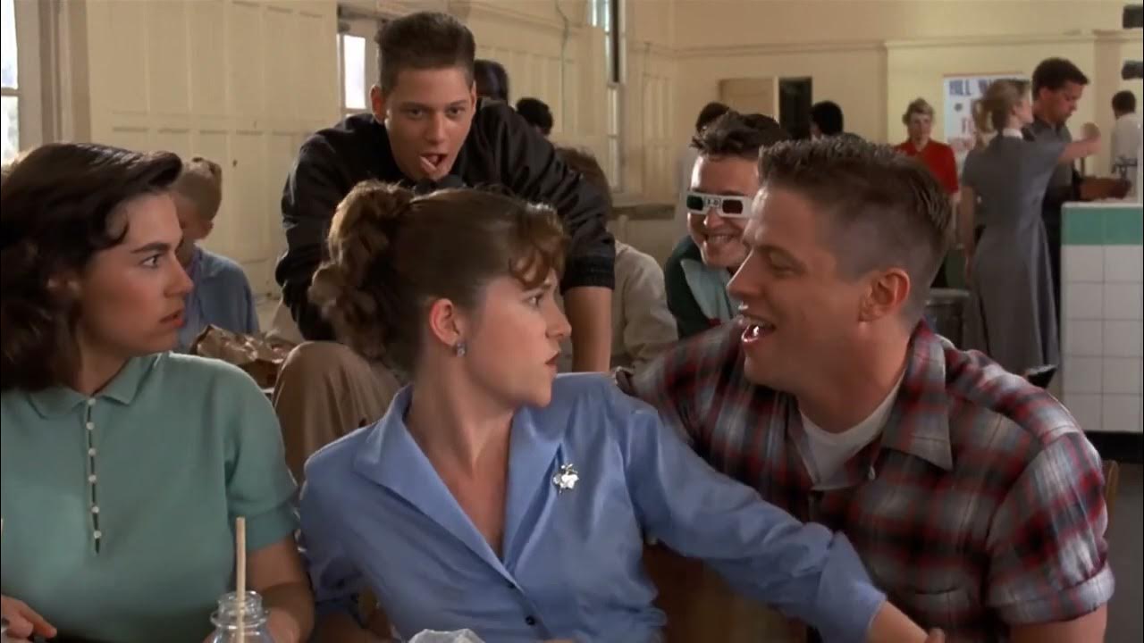 Marty Fights Biff to Save Lorraine in School Cafeteria - Back To The Future (1985) - Clip HD ...