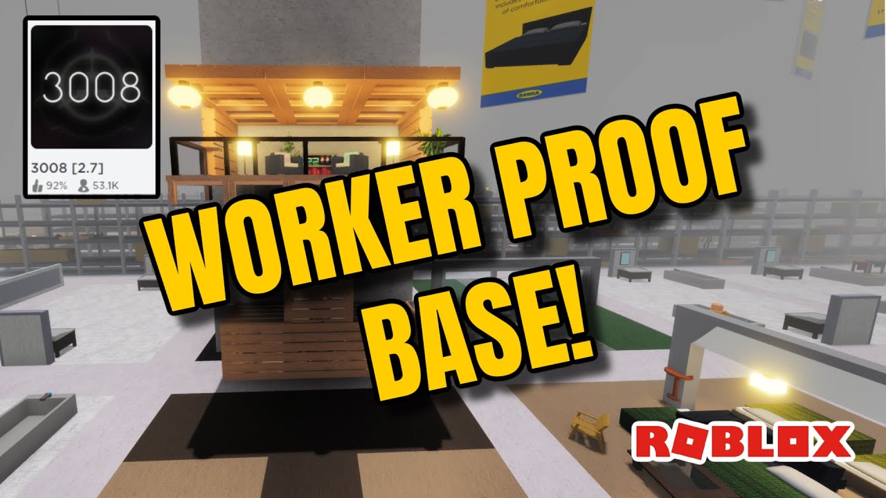 Worker Proof PILLAR BASE in SCP 3008 | EASY TO BUILD | IKEA on Roblox ...