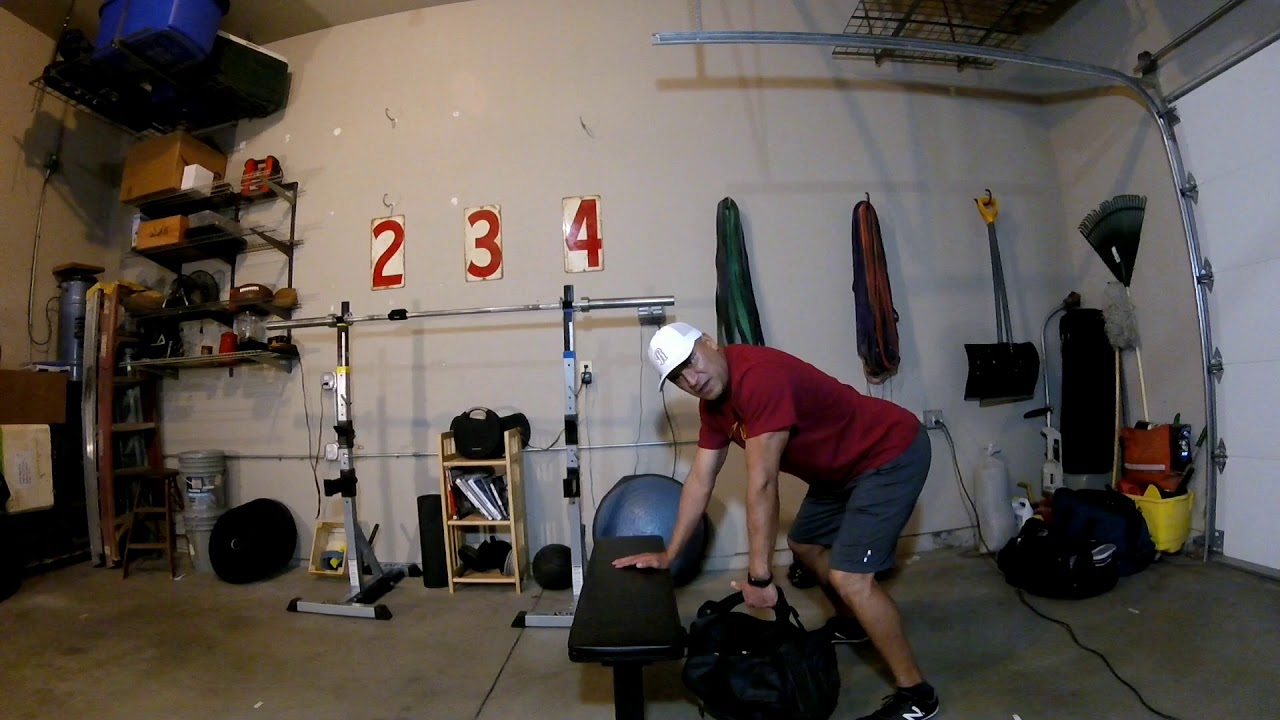 Backpack single arm rows - YouTube