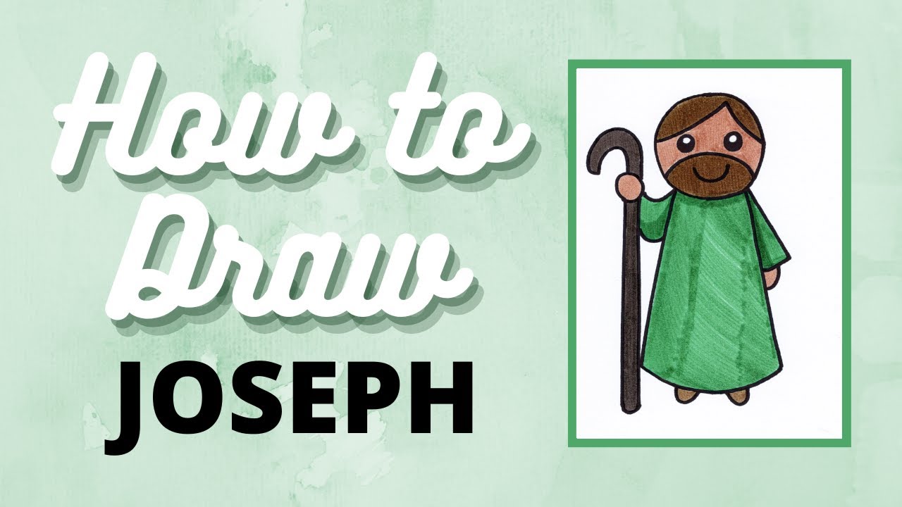 How to Draw a Simple Saint Joseph Step-by-Step Catholic Art Tutorial ...