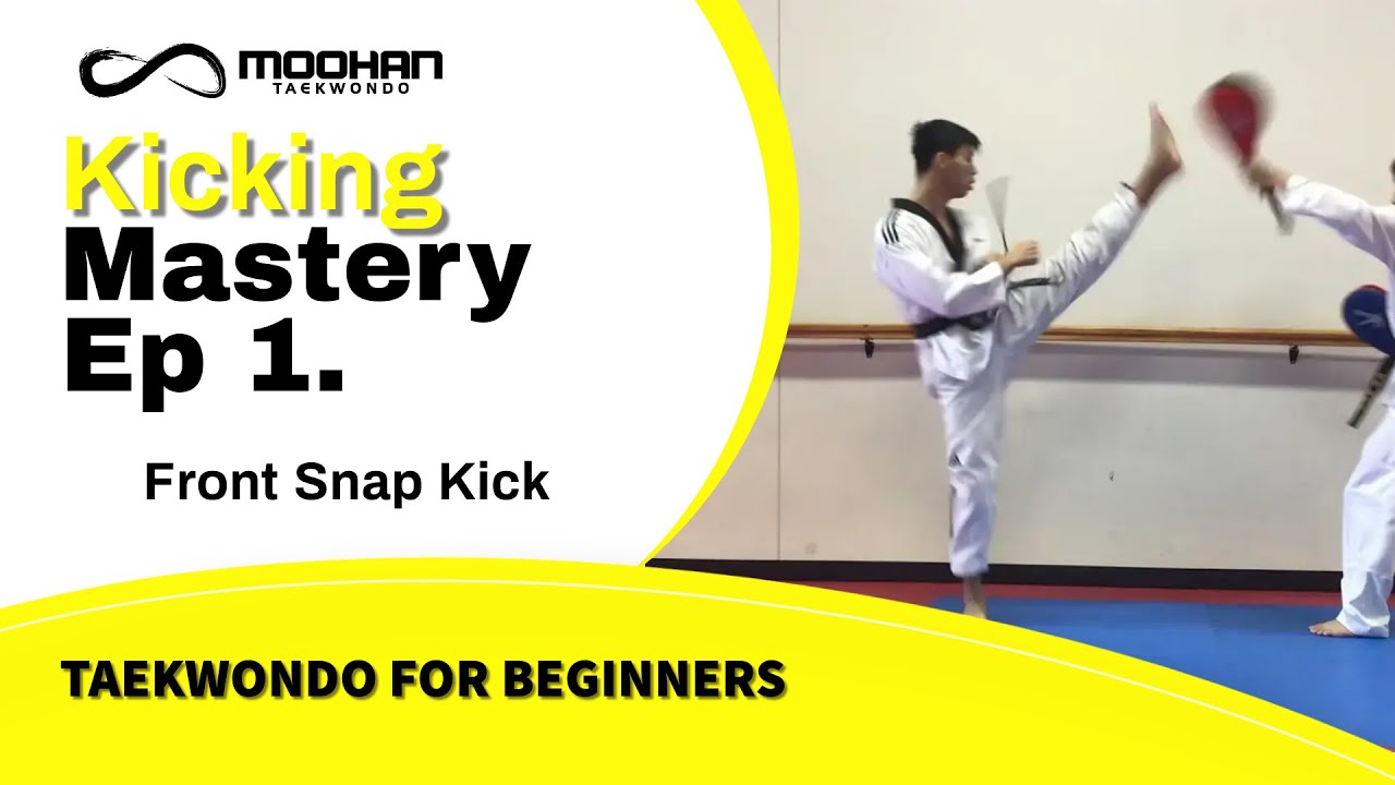 How to do a Taekwondo Front Snap Kick Tutorial for Martial Arts for Beginners & Drills Ep. 1 ...