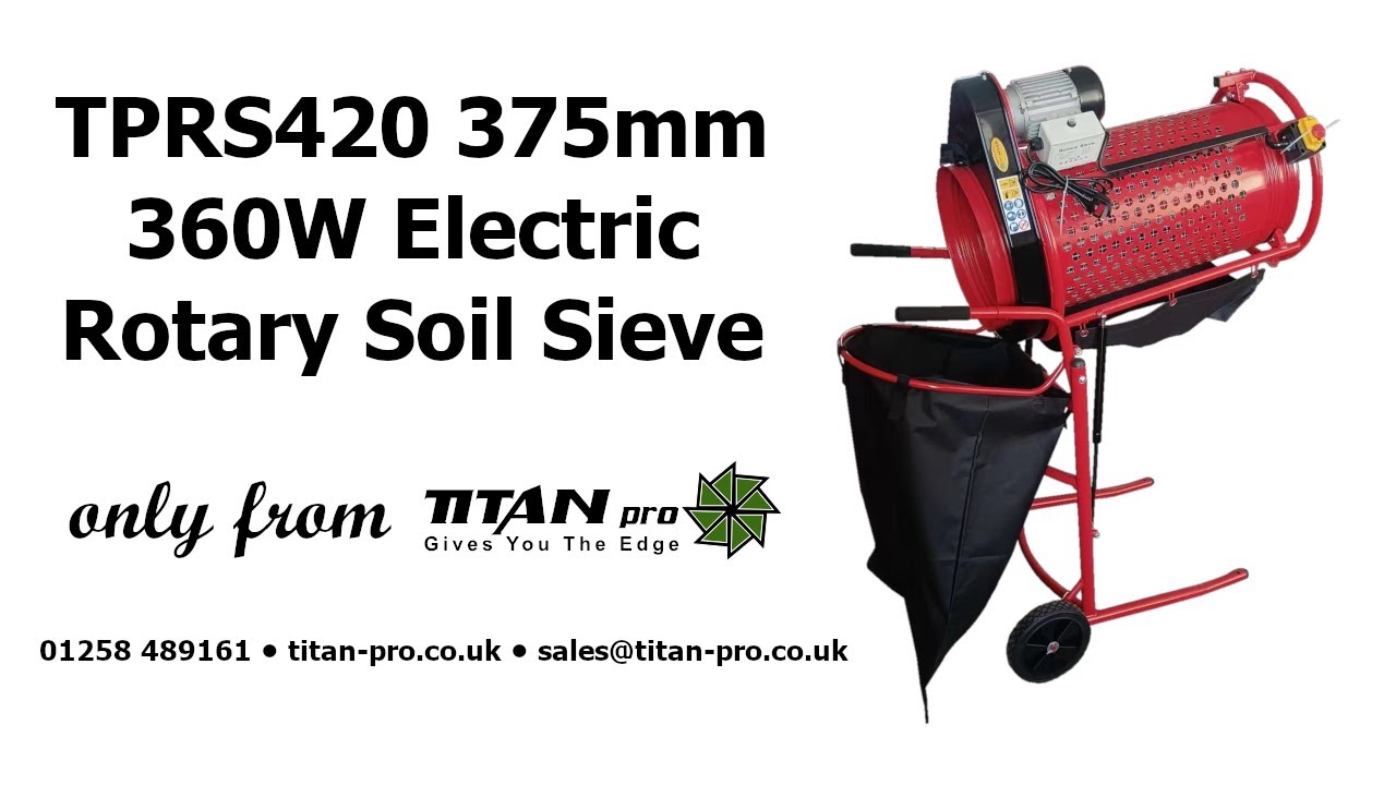 Titan Pro 375mm 360W Rotary Sieve - First Look at the TPRS420 Electric ...