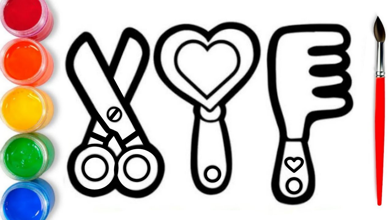 How To Draw Makeup Tools | Best Drawing | Step By Step Drawing ...