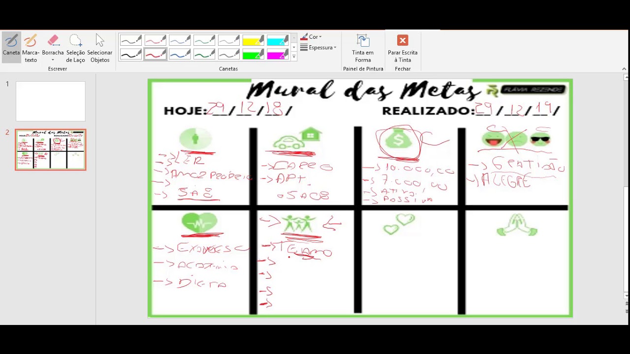 Mural de metas - YouTube