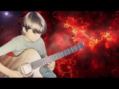 Slow Dancing in a Burning Room acoustic version played by 12yo Riccardo Guitarkid