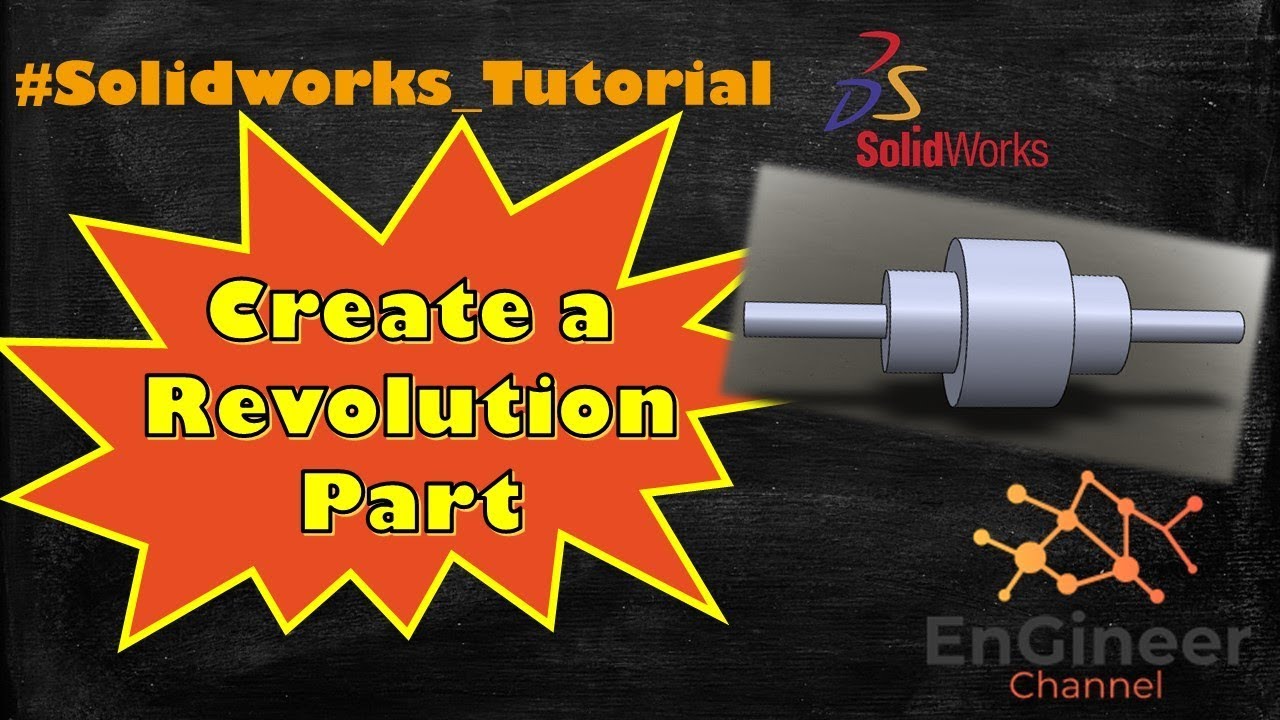 Solidworks for Beginner - create a revolution part - YouTube