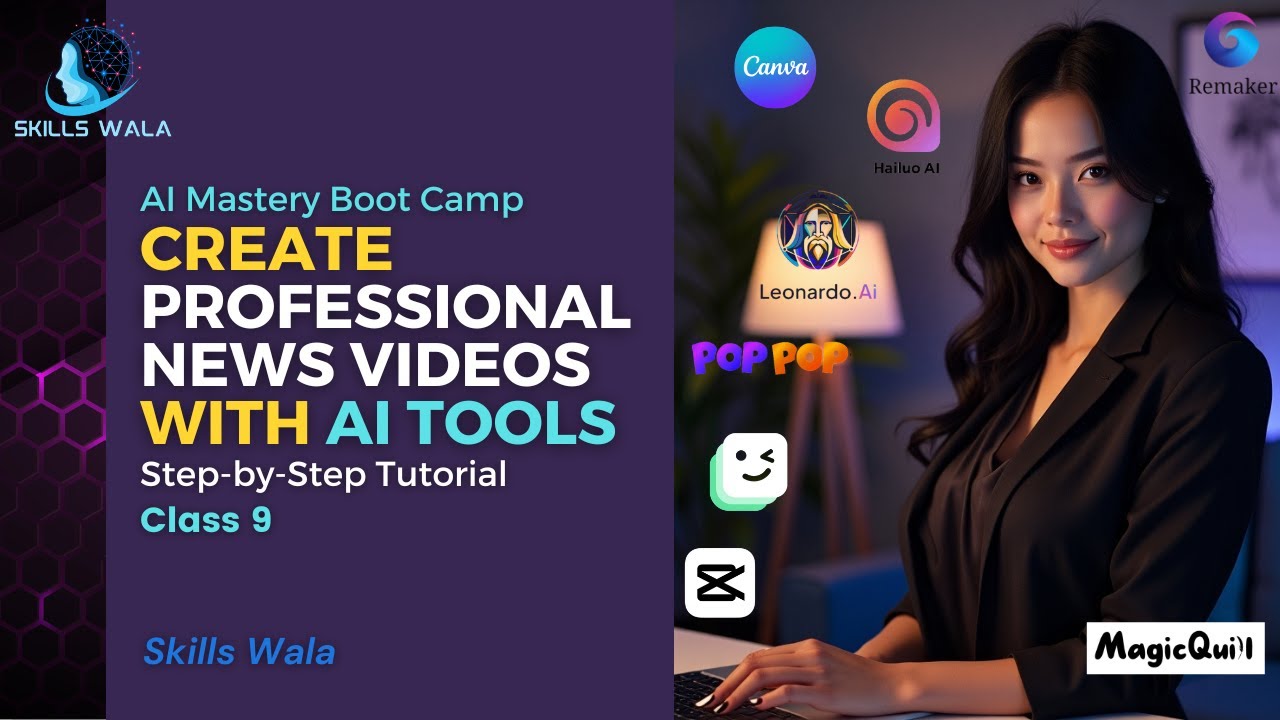 Class 9 | AI Mastery | Create Professional News Videos with AI Tools ...