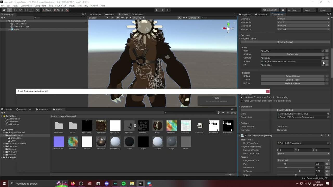 Unity VRchat lesion 3 adding the v10.0 Laydown emote - YouTube