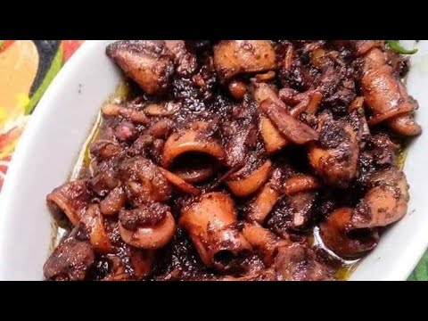 Asmr adobong pusit adobong atay skabetche isda #filipinofood #asmr ...