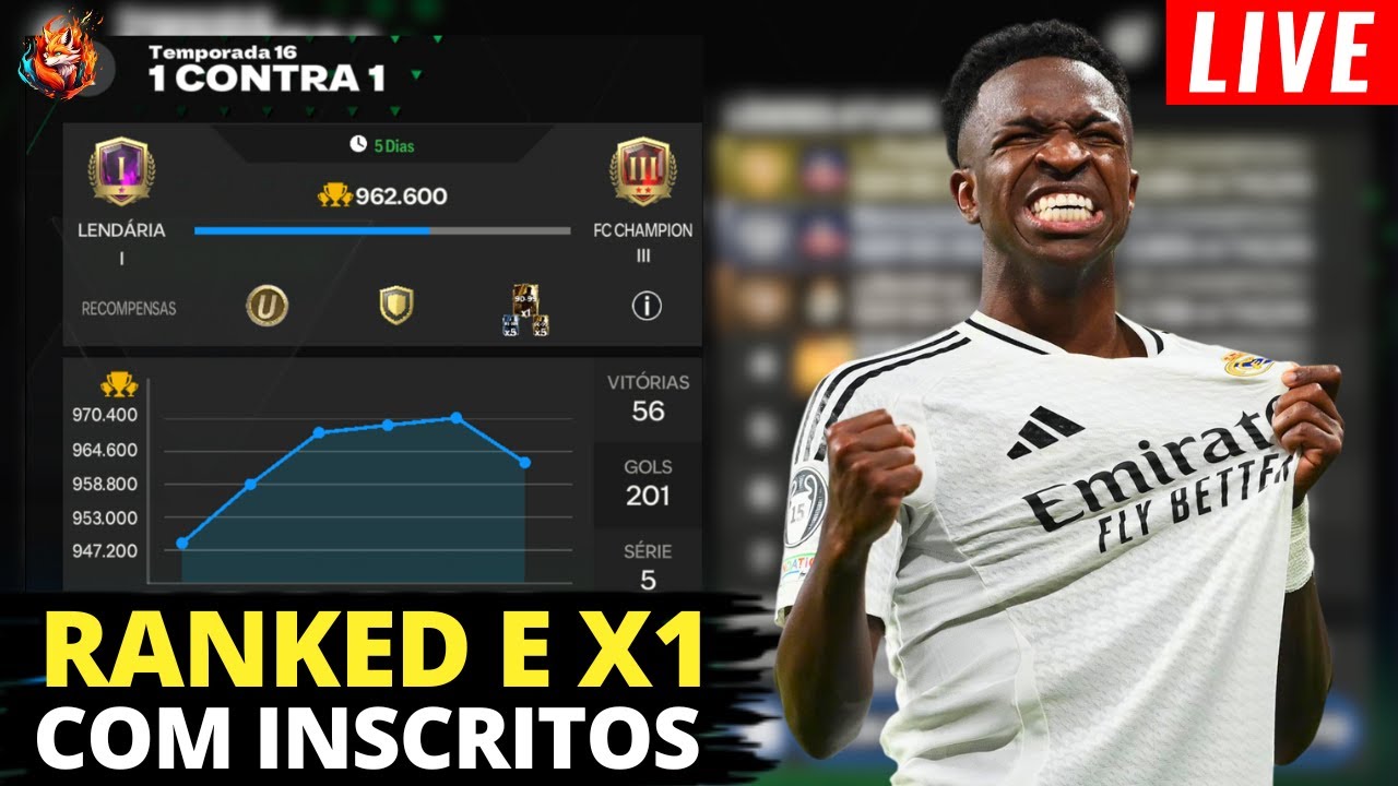 🔥 LIVE FC MOBILE - X1 COM INSCRITOS e RANKED + REACT 🦊 - YouTube