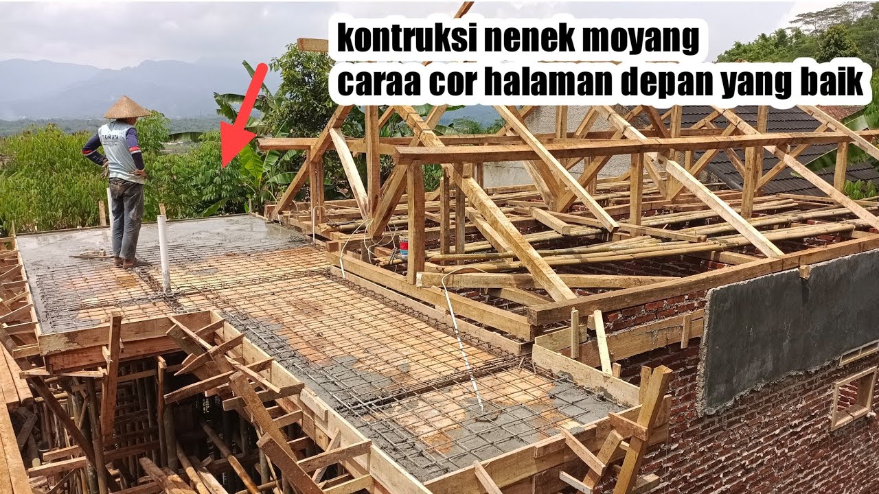 Cor depan halaman rumah yang baik kontruksi terdahulu. - YouTube