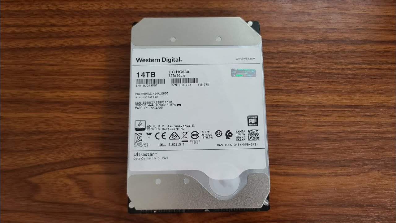 Western Digital Ultrastar DC HC530 WUH721414ALE600 - Hard Drive Spin Up ...