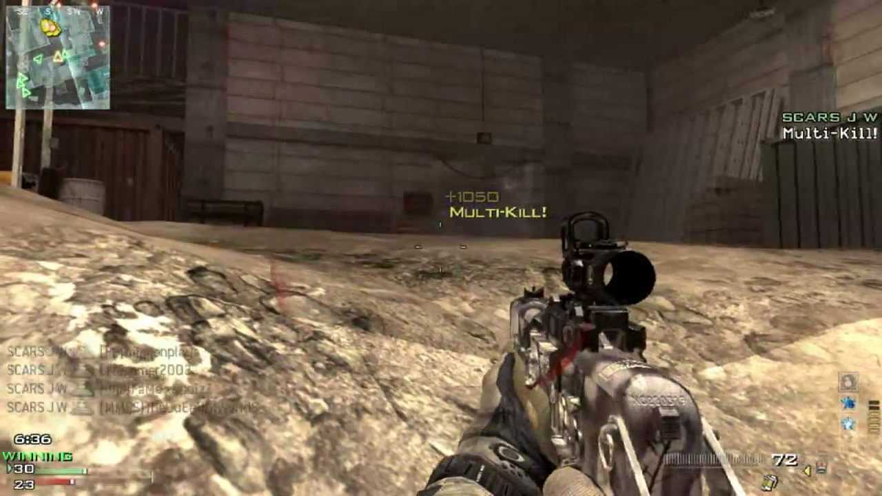 MW3 bouncing betty quad kill - YouTube