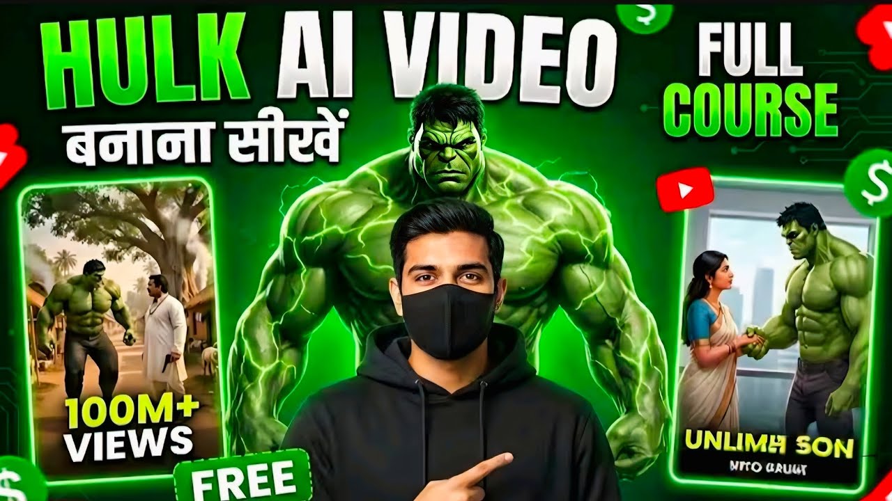 How To Create Perfect HULK Ai Videos | Like Hulk Badmash AI | ai video ...