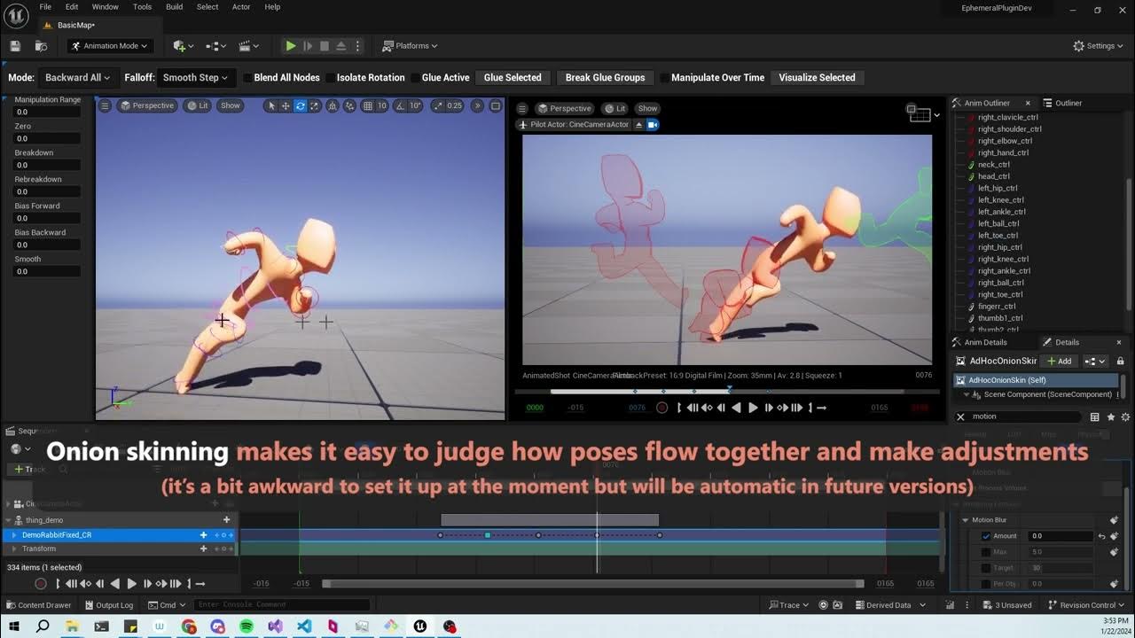 Ephemeral Rigging for UE Preview 2: Multi-pose Editing - YouTube