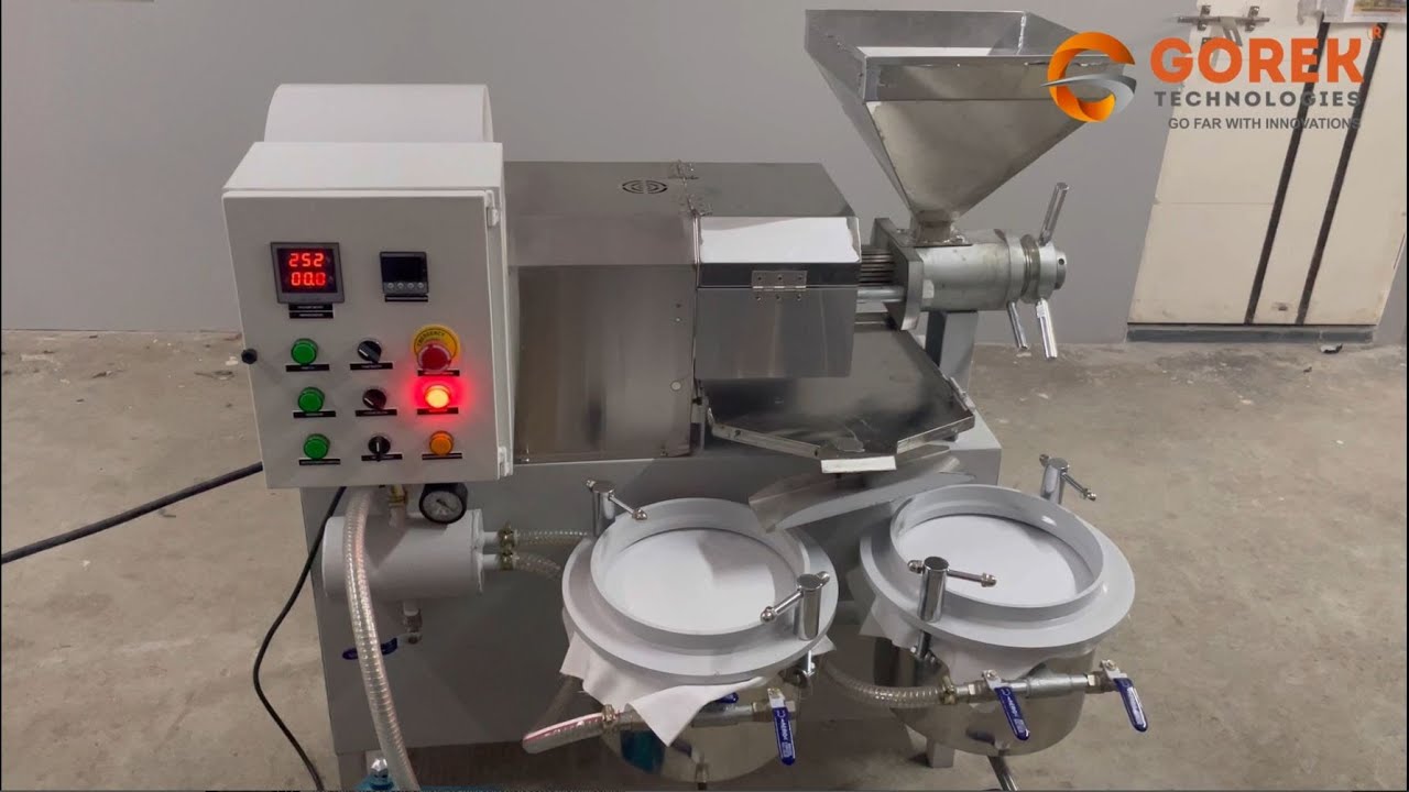 GOREK MINI COMMERCIAL OIL EXPELLER (GTO-60); Capacity:30-40 kg/hr(+91 ...