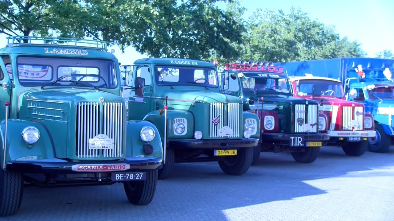 Oldtimer vrachtwagens Scania Neuzenroute 2022 - YouTube