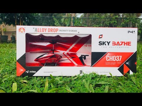 Rc helicopter CHO37 Unboxing and flying testing (Infrared control) HD