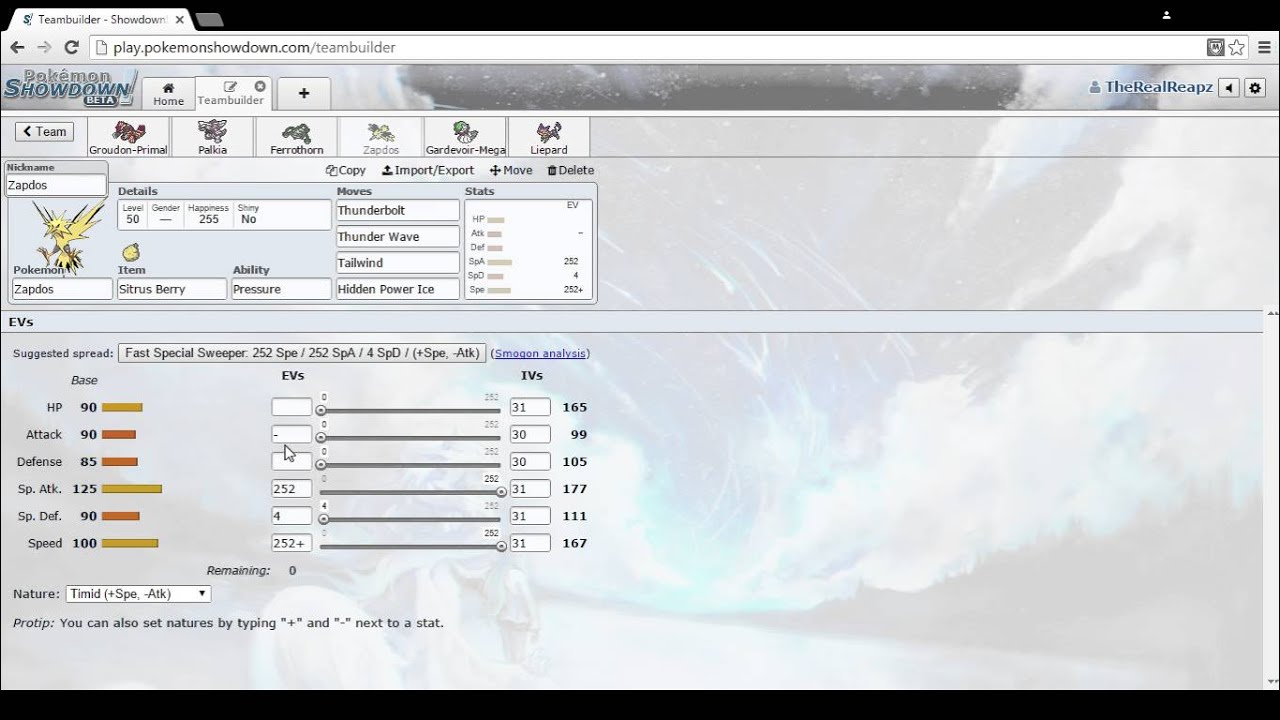Pokemon Showdown Team builder! VGC 2016 - YouTube