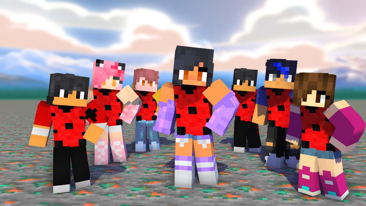 MONSTER SCHOOL :APHMAU AND FRIENDS LADY BUG DANCE JOANA MEME ...