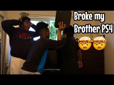 Breaking my brothers PS4 prank - YouTube