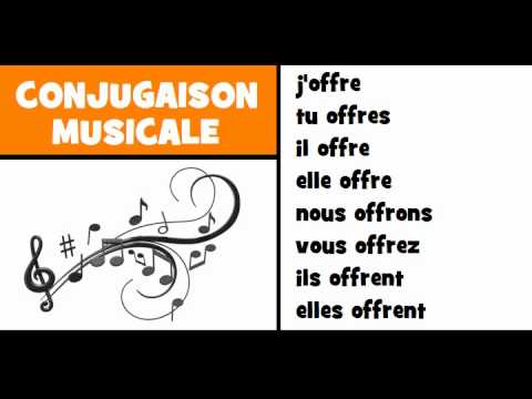 FRENCH MUSICAL CONJUGATION = CLASSICO ROCK = offrir - YouTube
