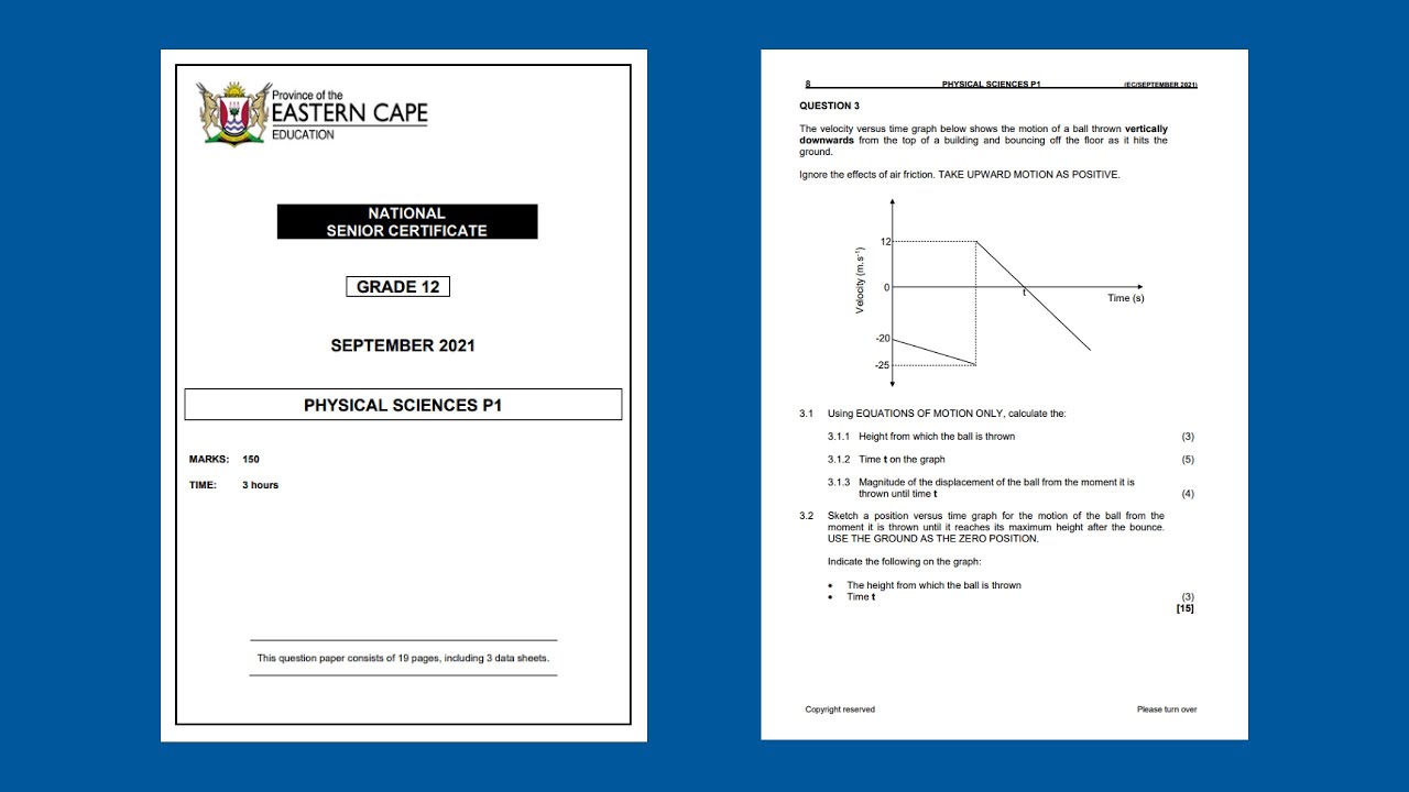 Velocity Time Graph Grade 12 Physics Prelim 2021: A Guide to Perfecting ...