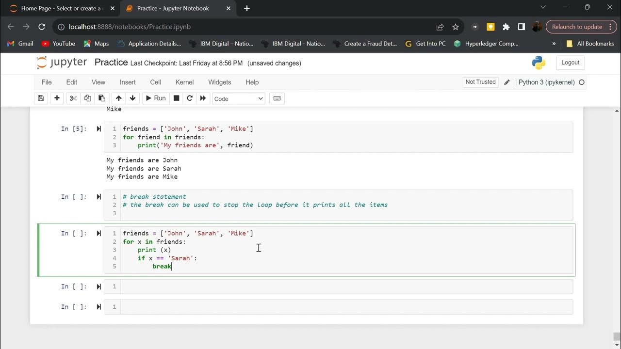 Python — For Loop Youtube
