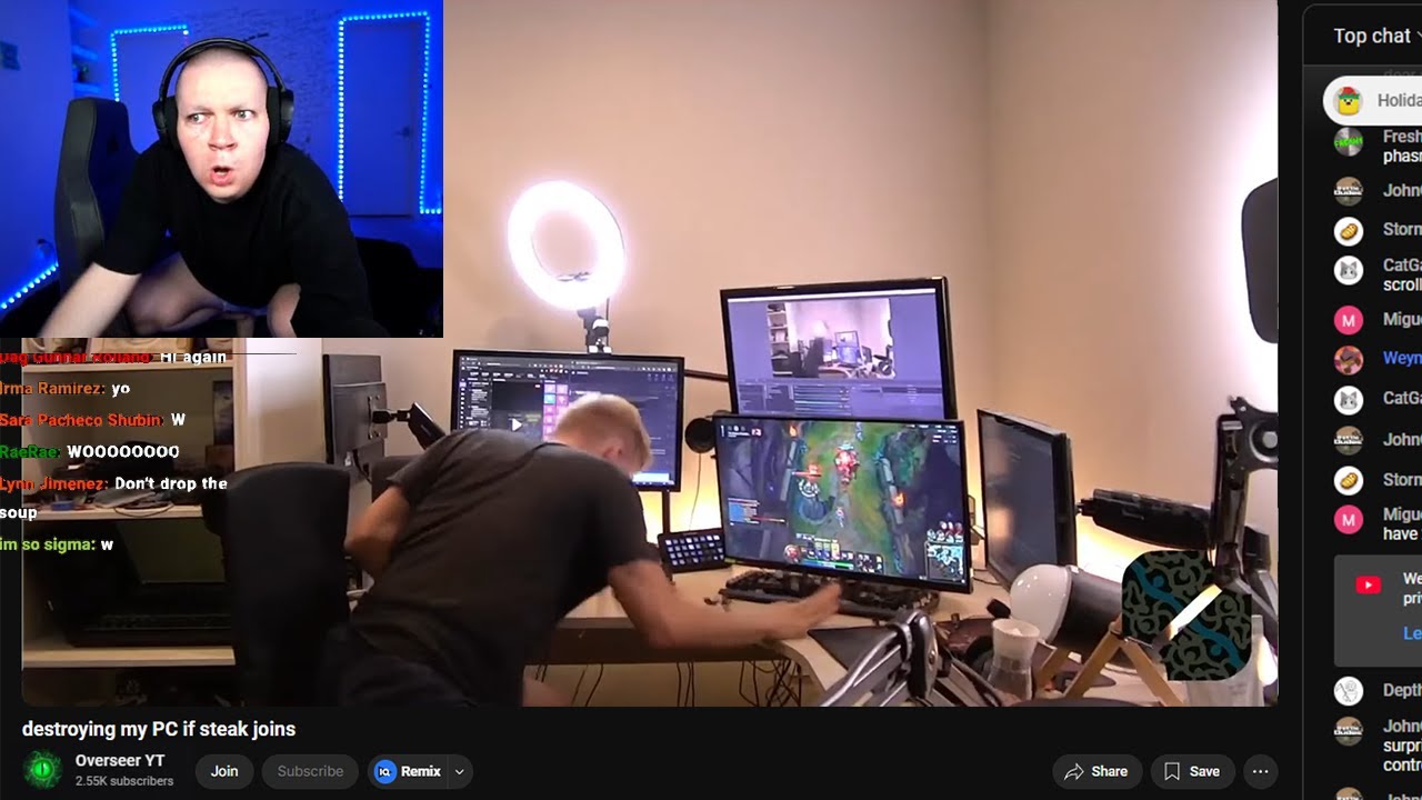 kid DESTROYS his PC for steak 💀 - YouTube