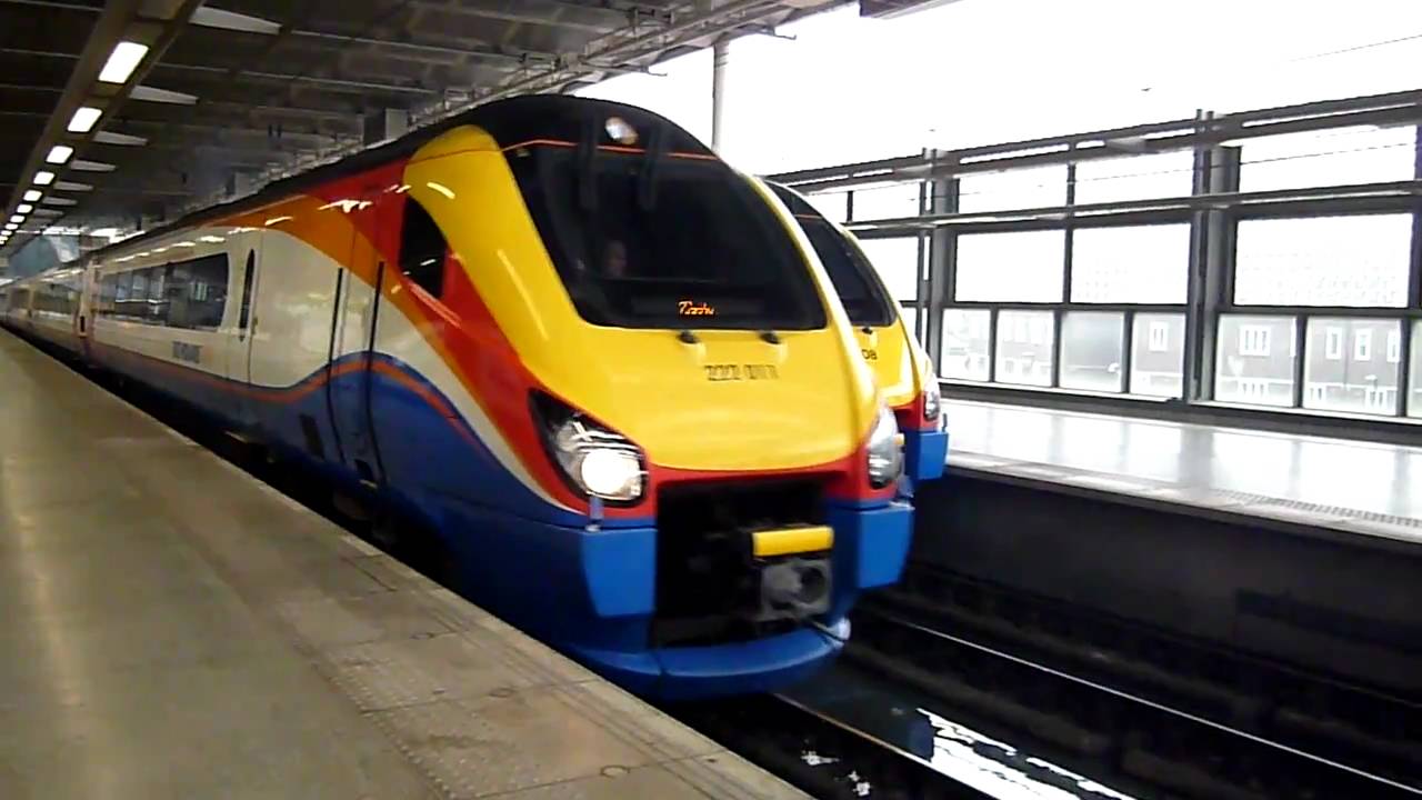 East Midlands Trains Class 222 Meridian Departs London St.Pancras - YouTube