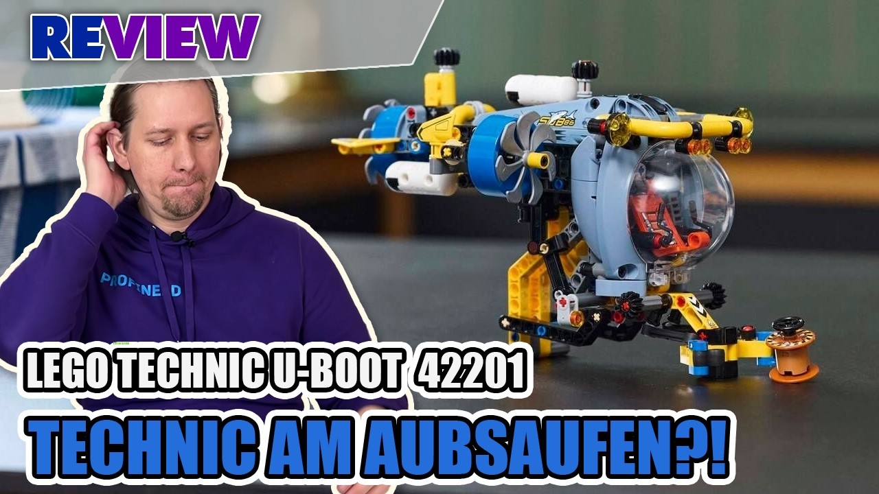 TECHNIC am Absaufen?! LEGO Tiefseeforscher U-Boot 42201 Review - YouTube