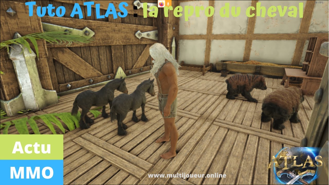 TUTORIEL MMO ATLAS : comment faire la reproduction des chevaux ? - YouTube
