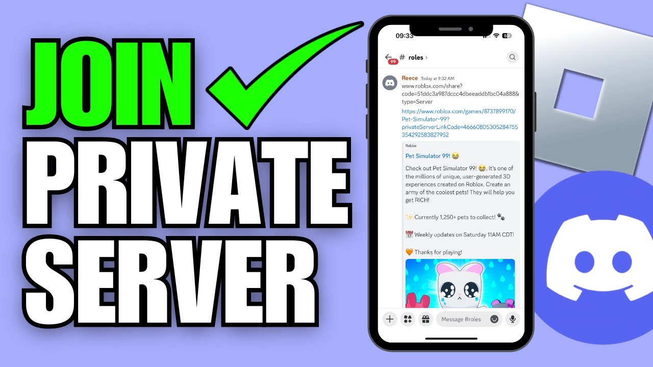 How To Join Roblox Private Server Links on Discord (Mobile) - YouTube