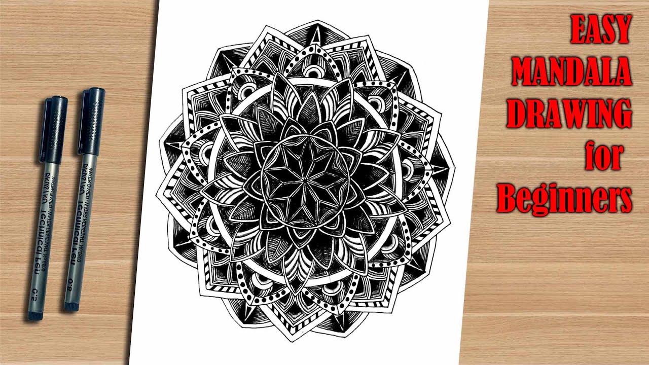 How to Draw Relaxing Mandala Art | Step by Step Mandala Tutorial # ...