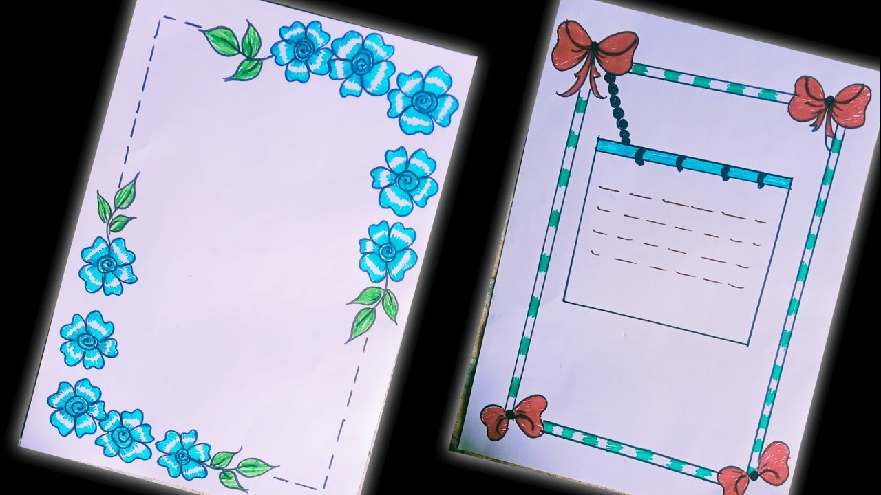 beautiful front page design/front page design for school project ...