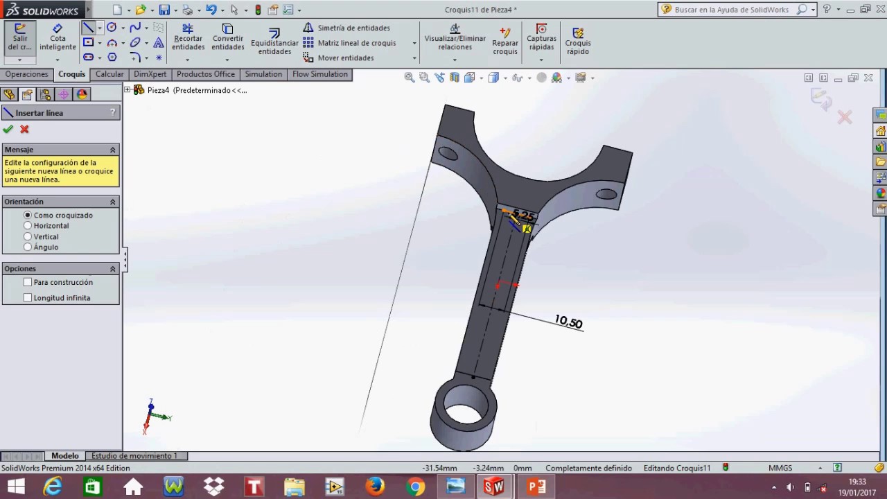 CREACION BIELA - SOLIDWORKS - YouTube