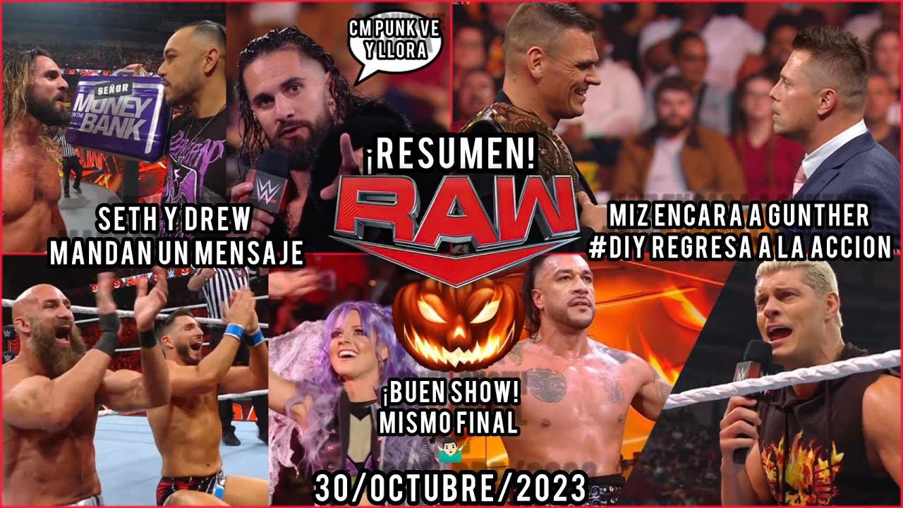 WWE RAW | 30/Octubre/2023 | RESUMEN Y RESULTADOS - YouTube