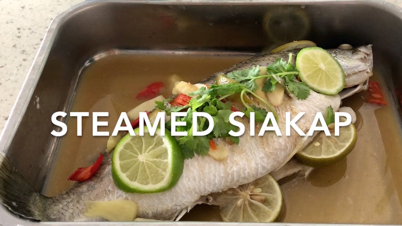 Steamed Siakap (Barramundi Fish) Recipe - YouTube