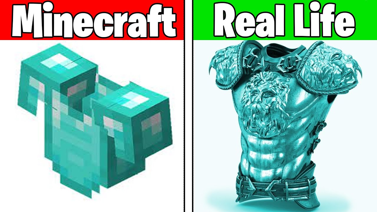 Realistic minecraft | Realistic diamond| Realistic armor| - YouTube