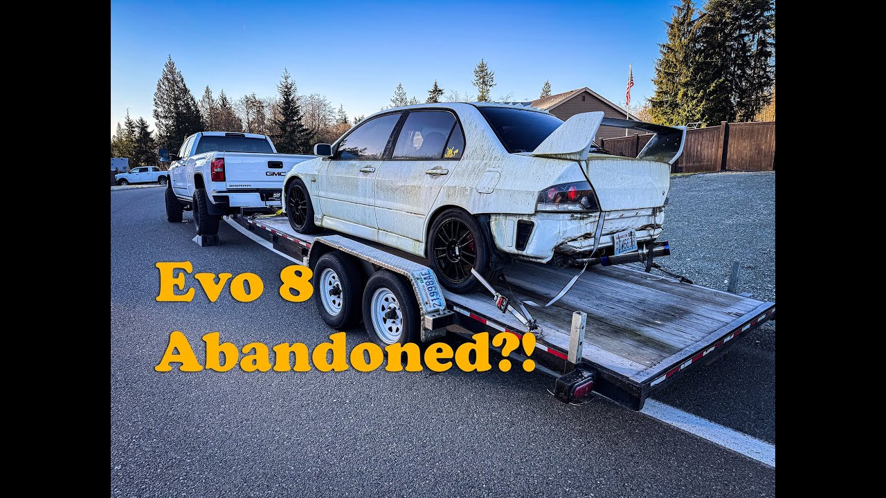 Abandoned Lancer Evo 8 Project - First Day Pickup! - YouTube