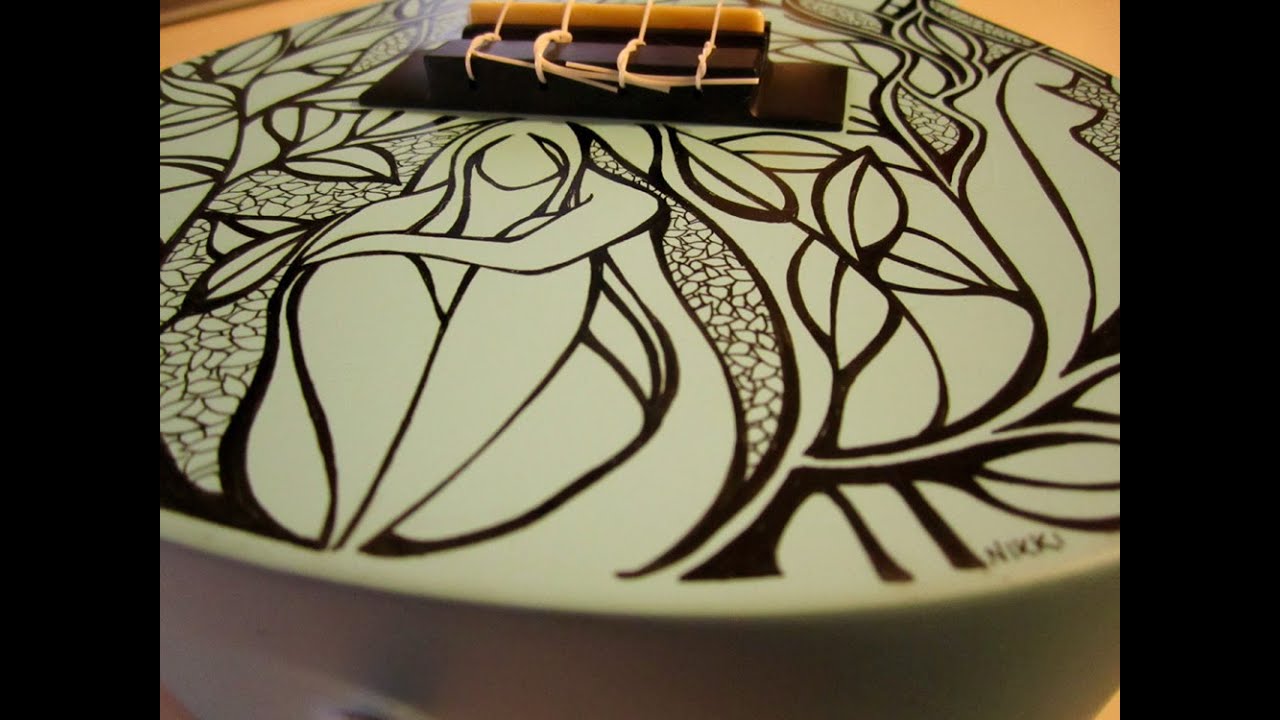 Ukulele Drawing - YouTube