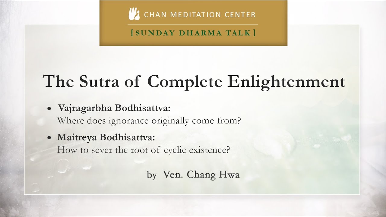The Sutra of Complete Enlightenment - Vajragarbha & Maitreya ...